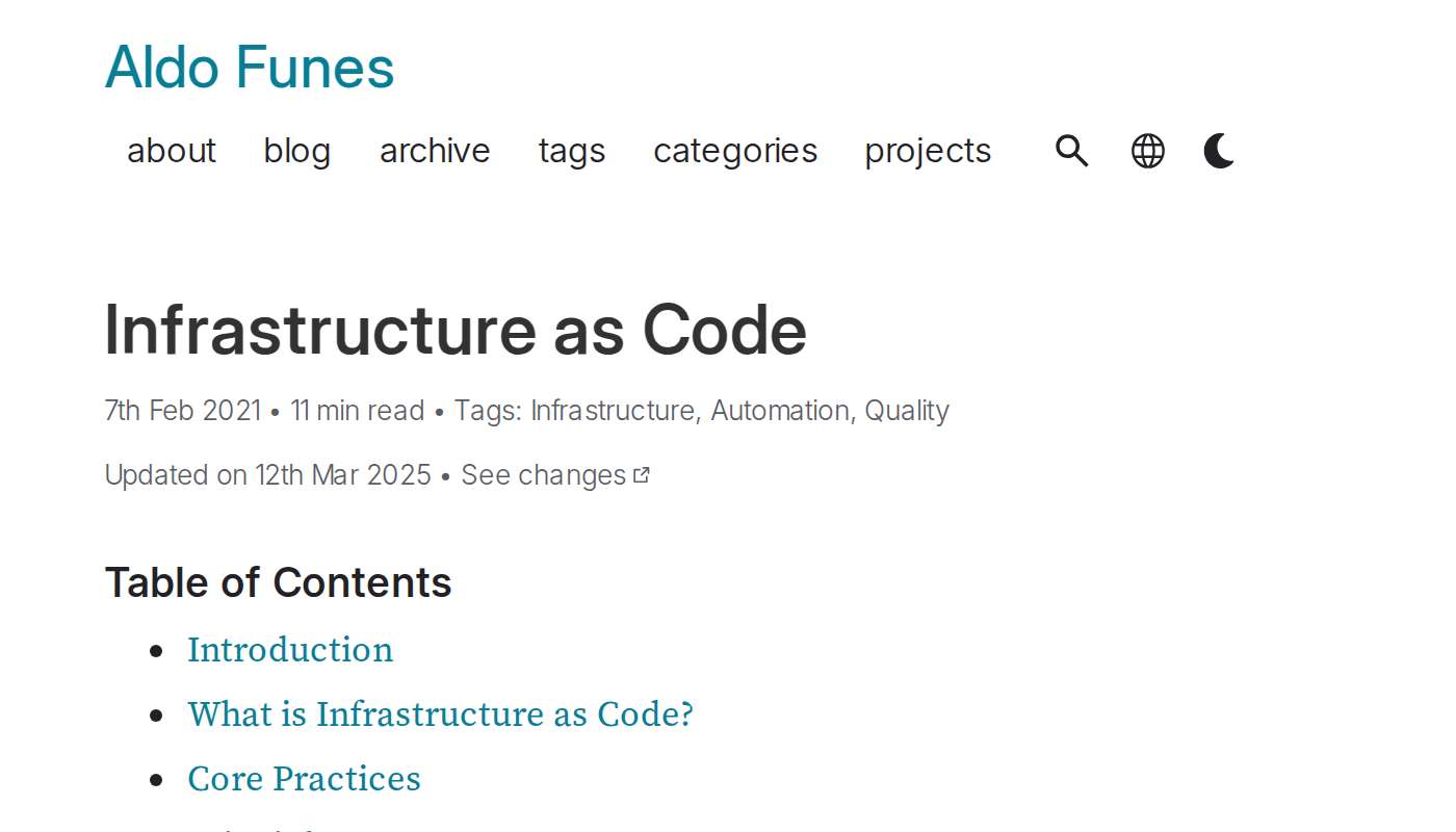 Aldo Funes • Infrastructure as Code